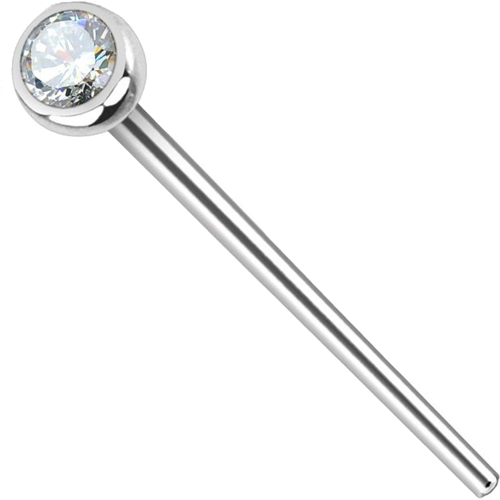 Fishtail Zirkonia Silber – PiercingXXL